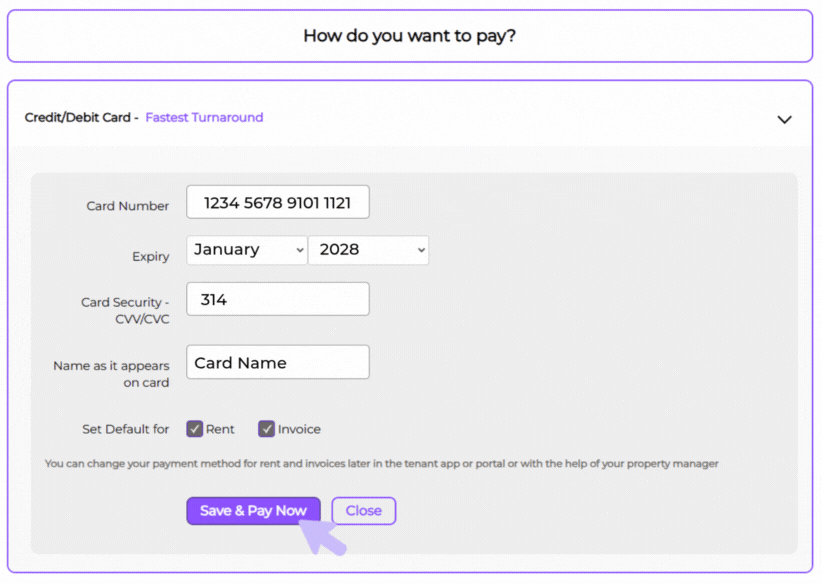 How to set up your preferred payment method - New Tenant Guide ...