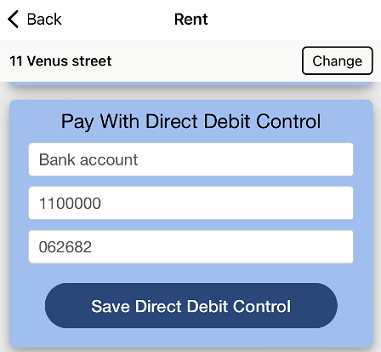 How to set up Direct Debit control – OurProperty