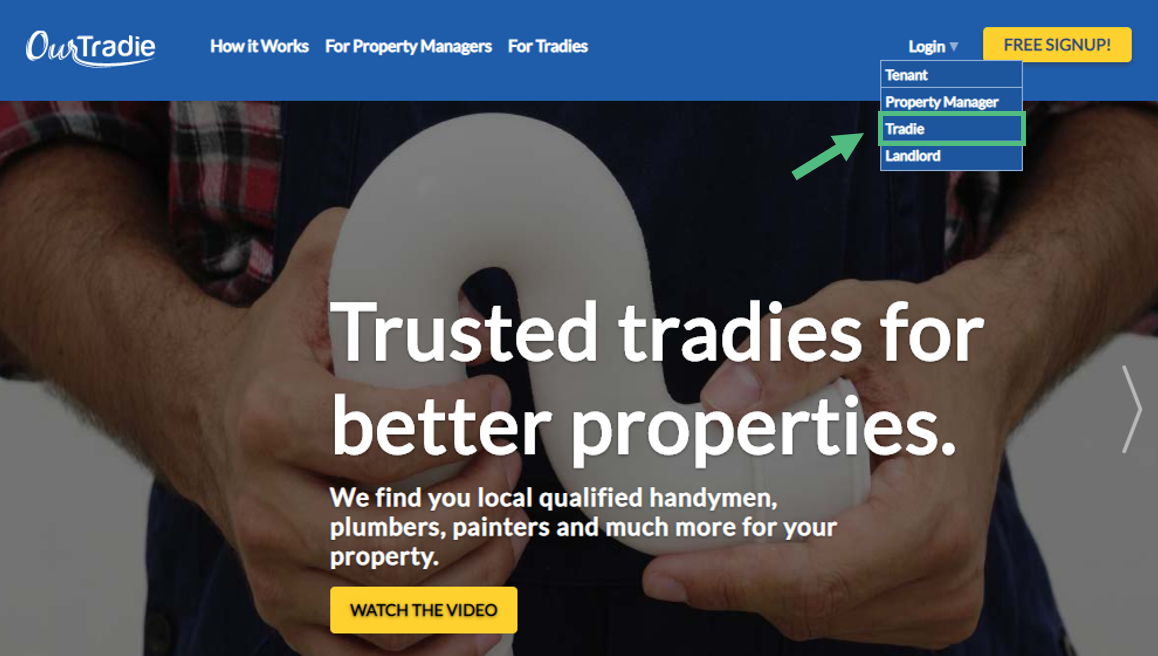 Welcome to OurTradie – OurProperty